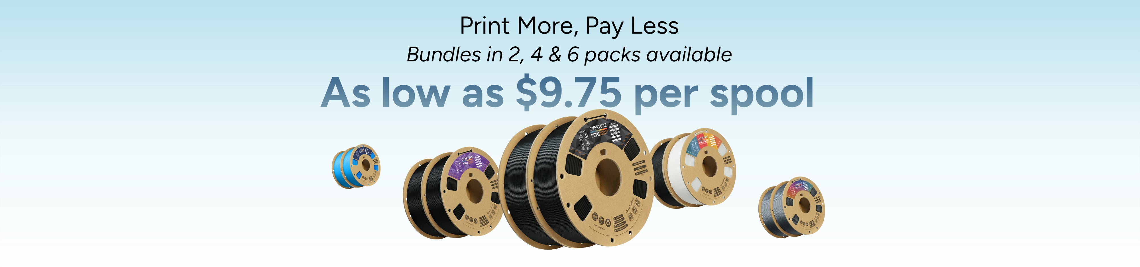Overture | 3D Printer Filament Bundles – Overture 3D