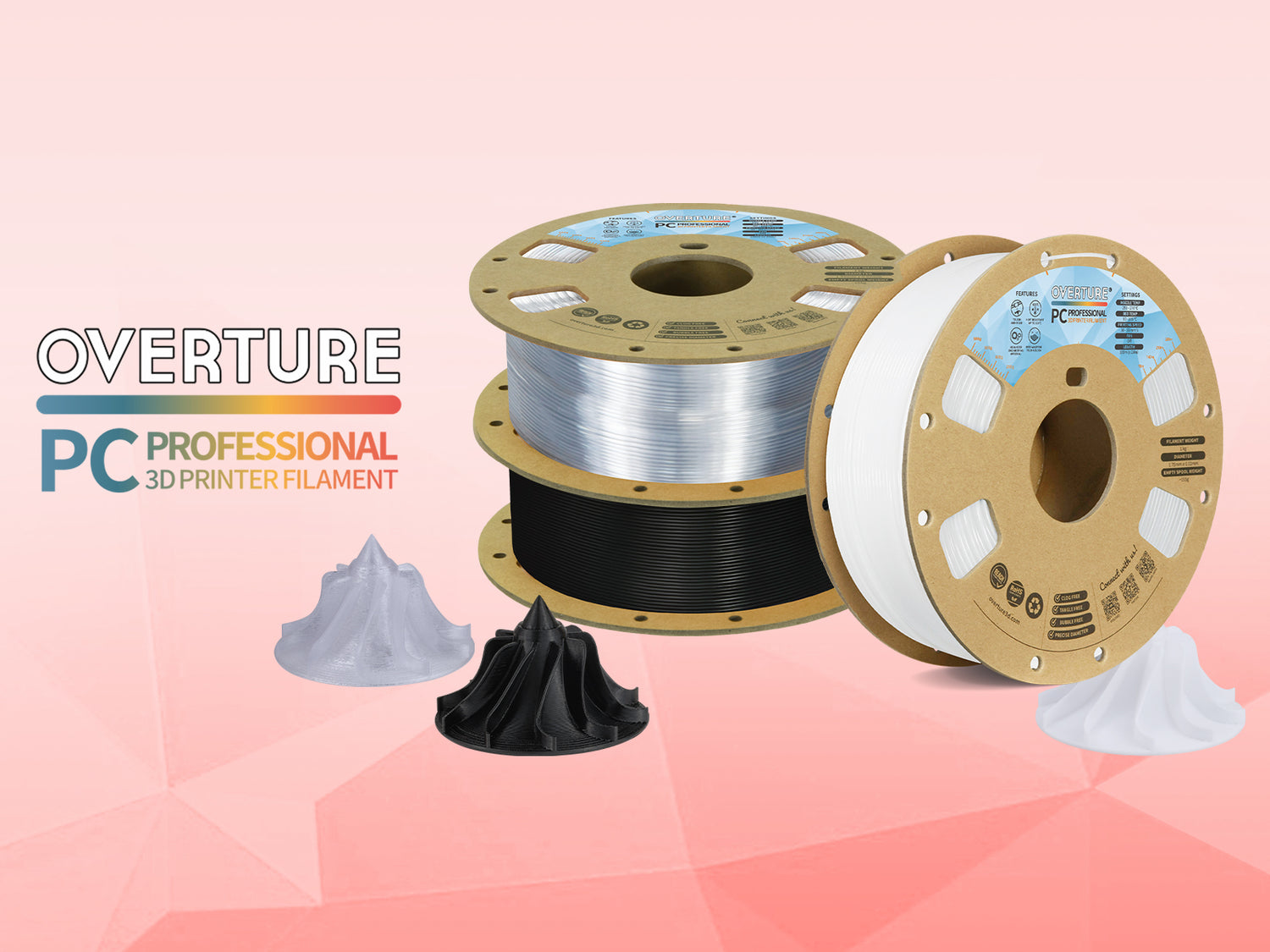 Overture PC Professional 3D Printer Filament 1.75mm – Overture 3D