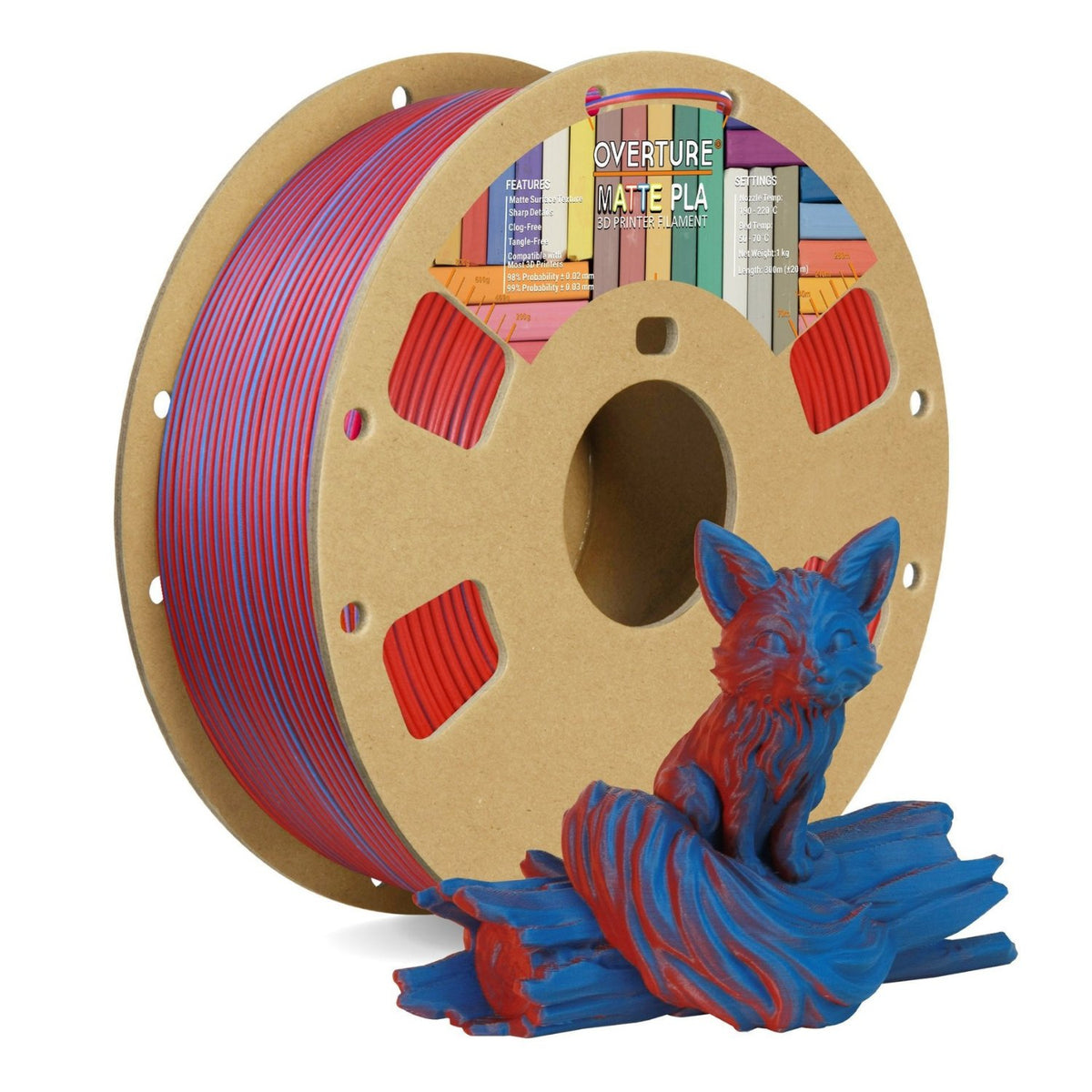 Overture | Matte PLA Dual Color | 3D Printer Filament 1.75mm | 1KG ...