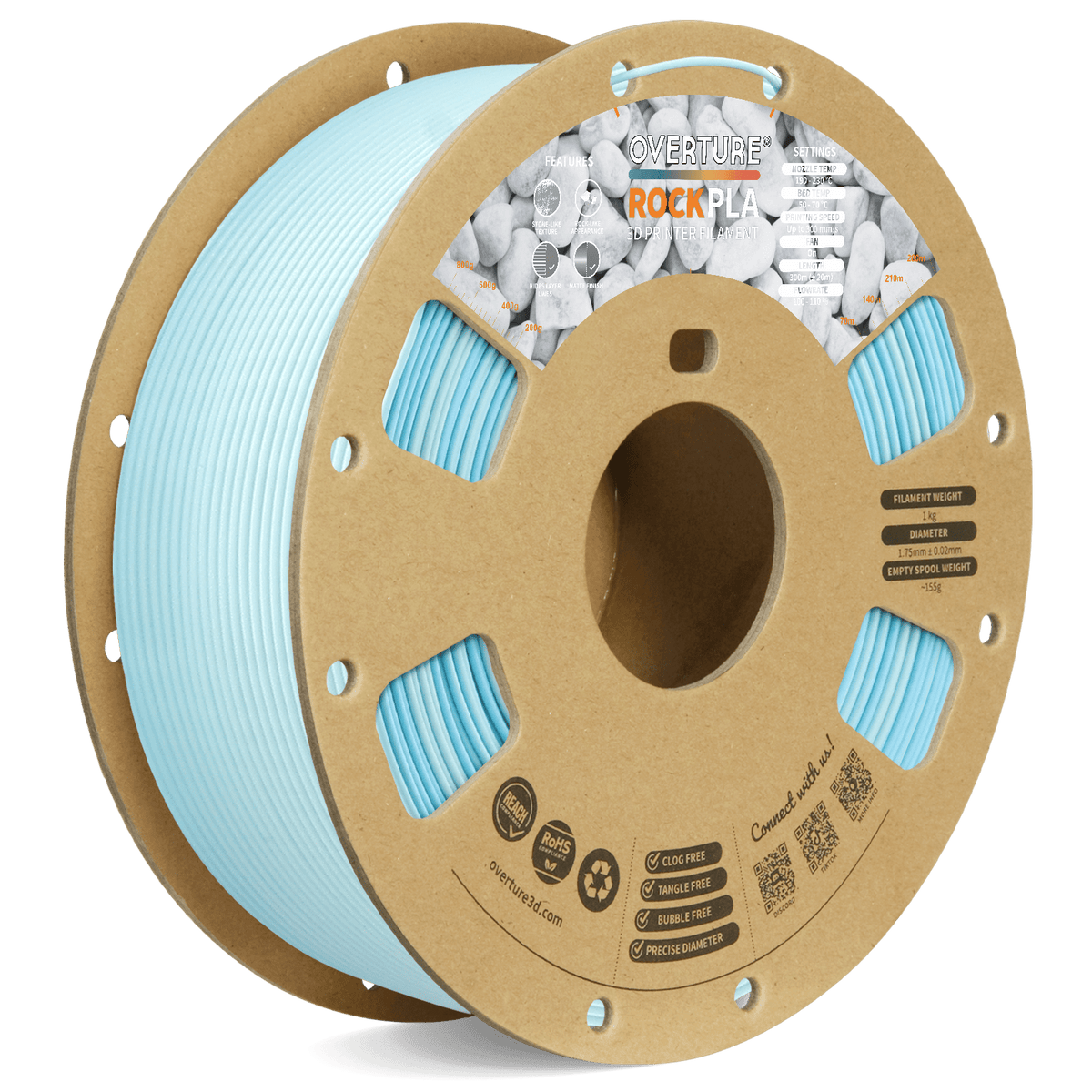 Overture Rock PLA 3D Printer Filament 1.75mm – Overture 3D