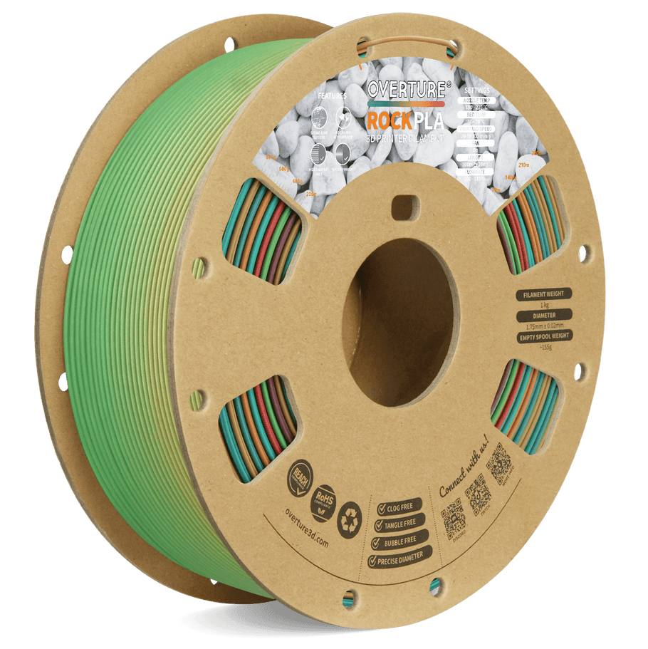 Overture Rock PLA 3D Printer Filament 1.75mm – Overture 3D