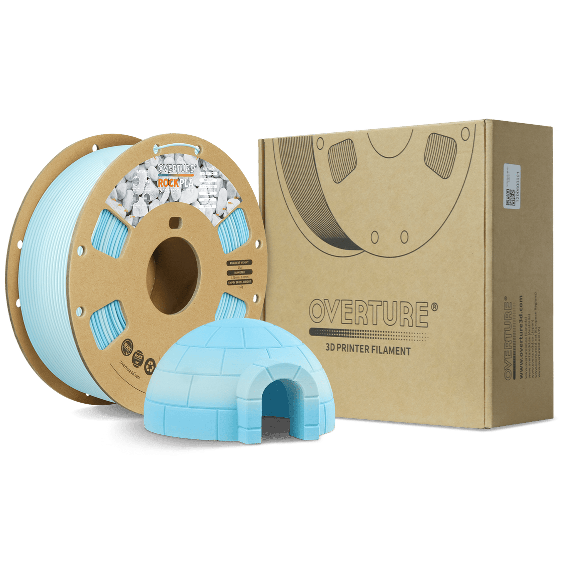 Overture Rock PLA 3D Printer Filament 1.75mm – Overture 3D