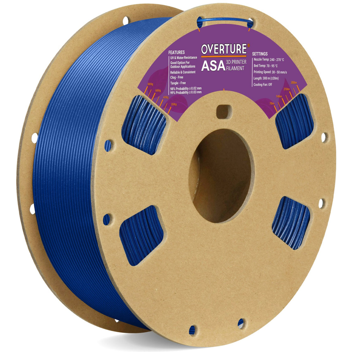 Overture ASA 3D Printer Filament 1.75mm – Overture 3D