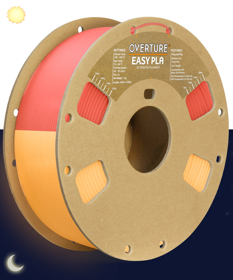 Overture Glow PLA 3D Printer Filament 1.75mm – Overture 3D