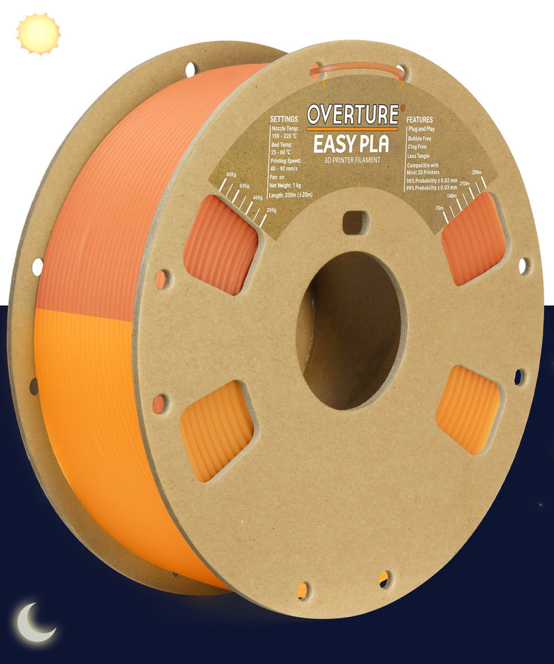 Overture Glow PLA 3D Printer Filament 1.75mm – Overture 3D