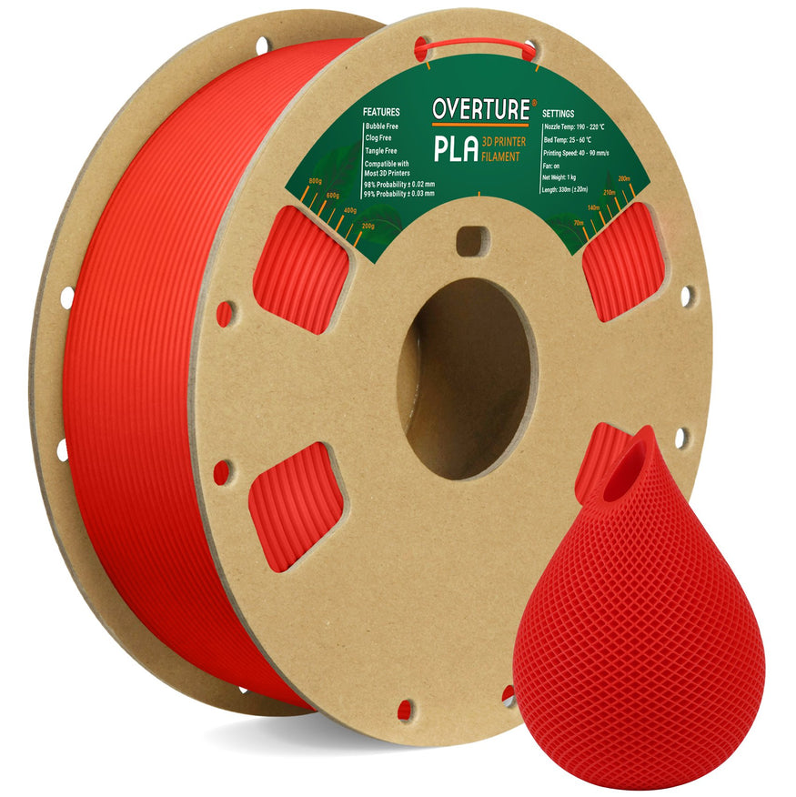 Compare Filaments – Overture 3D