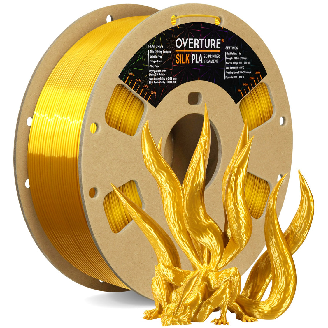 Overture | Silk PLA | 3D Printer Filament 1.75 mm | 1KG – Overture 3D